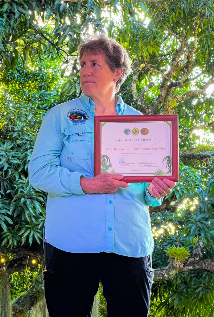 HTMC Trail Clearers Receive Appreciation Awards from DLNR - Hawaiian ...